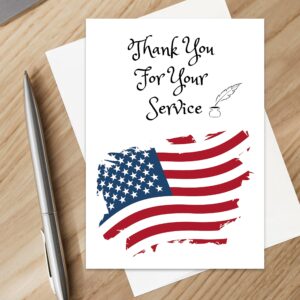 Simply Uncaged Christian Gifts Military Appreciation Card 5x7Inch for Service, Veteran, Military, Navy, Army Appreciation Card, Service Appreciation Card (Single Card)