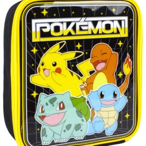 Pokemon Lunch Bag 5 Piece (Food Bag Water Bottle 3 Snack Pots) One Size