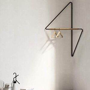 YRHH Industrial Design Coat Hooks for Corners, Wall Hanger, Ceiling Hanger, Around The Corner, Hanger, Wall Hanger, Dryer, Coat Rack-4050cm