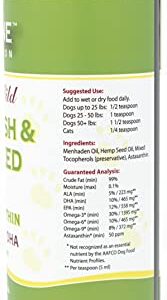 Life Line Pet Nutrition Omega Fish & Hemp Seed Oil - Omega 3 Supplement for Improved Skin, Coat and Joint Health, 26 Fl Oz