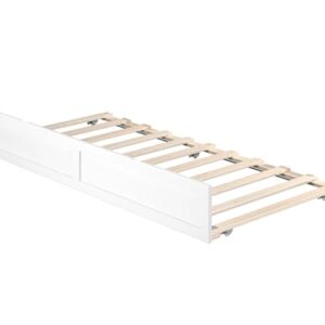 AFI Twin Size Trundle Bed in White