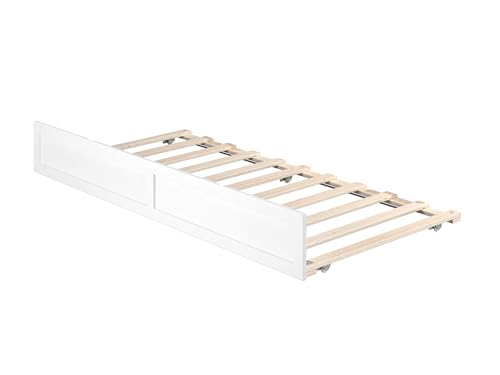 AFI Twin Size Trundle Bed in White