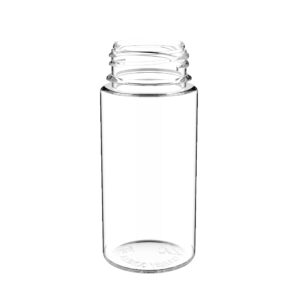 BOTTLES Chubby Gorilla - 100ML Unicorn Bottle - Clear Bottle Natural Cap - V3 (3 PACK)