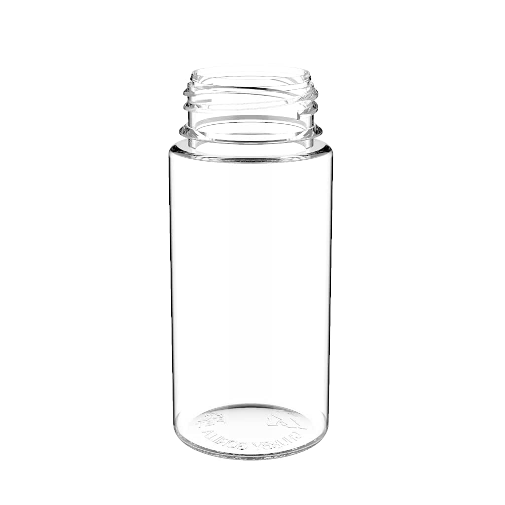 BOTTLES Chubby Gorilla - 100ML Unicorn Bottle - Clear Bottle Natural Cap - V3 (3 PACK)