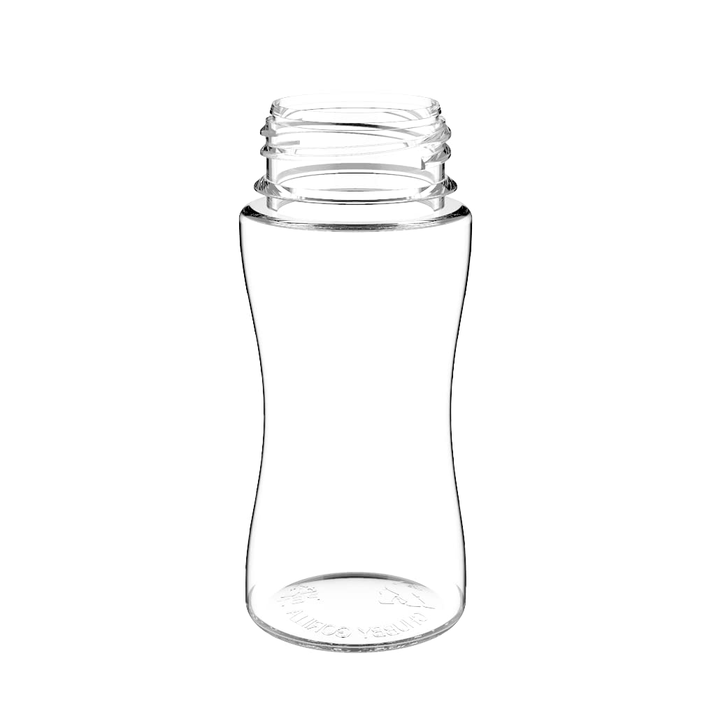 BOTTLES Chubby Gorilla - 100ML Unicorn Bottle - Clear Bottle Natural Cap - V3 (3 PACK)