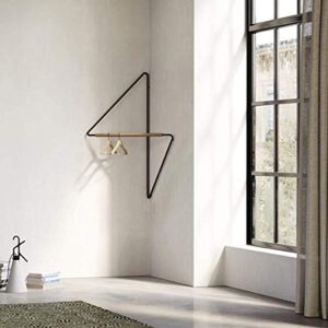 YRHH Industrial Design Coat Hooks for Corners, Wall Hanger, Ceiling Hanger, Around The Corner, Hanger, Wall Hanger, Dryer, Coat Rack-4050cm