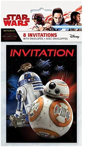 Unique Star Wars Birthday Party Supplies Bundle includes 24 Party Invitations and Envelopes