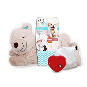 all for paws dog heartbeat plush toy - sleep aid & warm comfort pillow for puppy crate, stuffed animal dog toy for small dogs