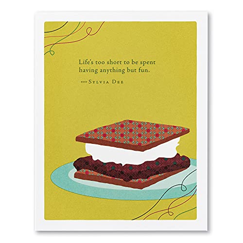 Compendium Positively Green 4-Pack of Birthday Cards - Forever Young, 4.25 in x 5.38 in, 4 Pieces