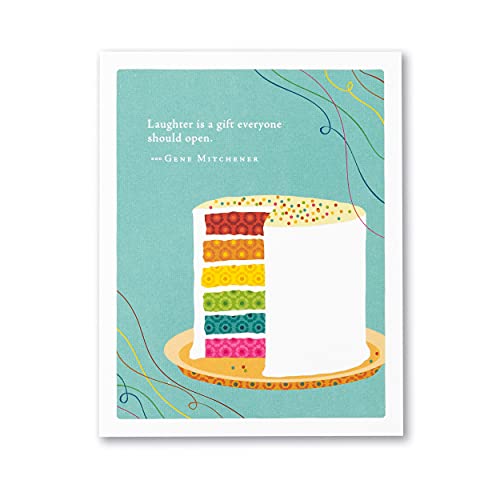 Compendium Positively Green 4-Pack of Birthday Cards - Forever Young, 4.25 in x 5.38 in, 4 Pieces