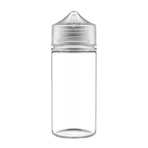 bottles chubby gorilla - 100ml unicorn bottle - clear bottle natural cap - v3 (3 pack)