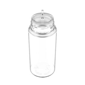 BOTTLES Chubby Gorilla - 100ML Unicorn Bottle - Clear Bottle Natural Cap - V3 (3 PACK)