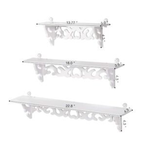 wall storage rack, white decoration display wall shelf wall mount for living room