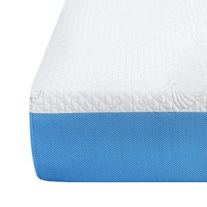 Olee Sleep 9 Inch Ventilated Gel Infused Memory Foam Mattress, CertiPUR-US® Certified, Blue, Twin