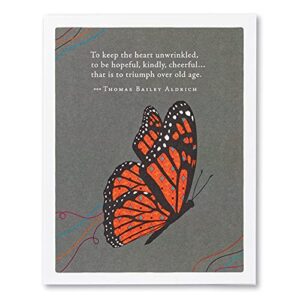 Compendium Positively Green 4-Pack of Birthday Cards - Forever Young, 4.25 in x 5.38 in, 4 Pieces