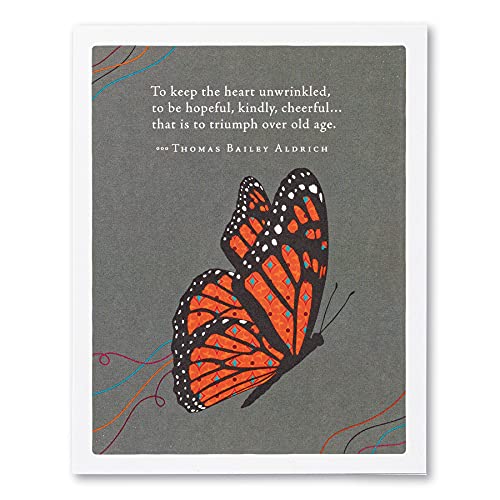 Compendium Positively Green 4-Pack of Birthday Cards - Forever Young, 4.25 in x 5.38 in, 4 Pieces