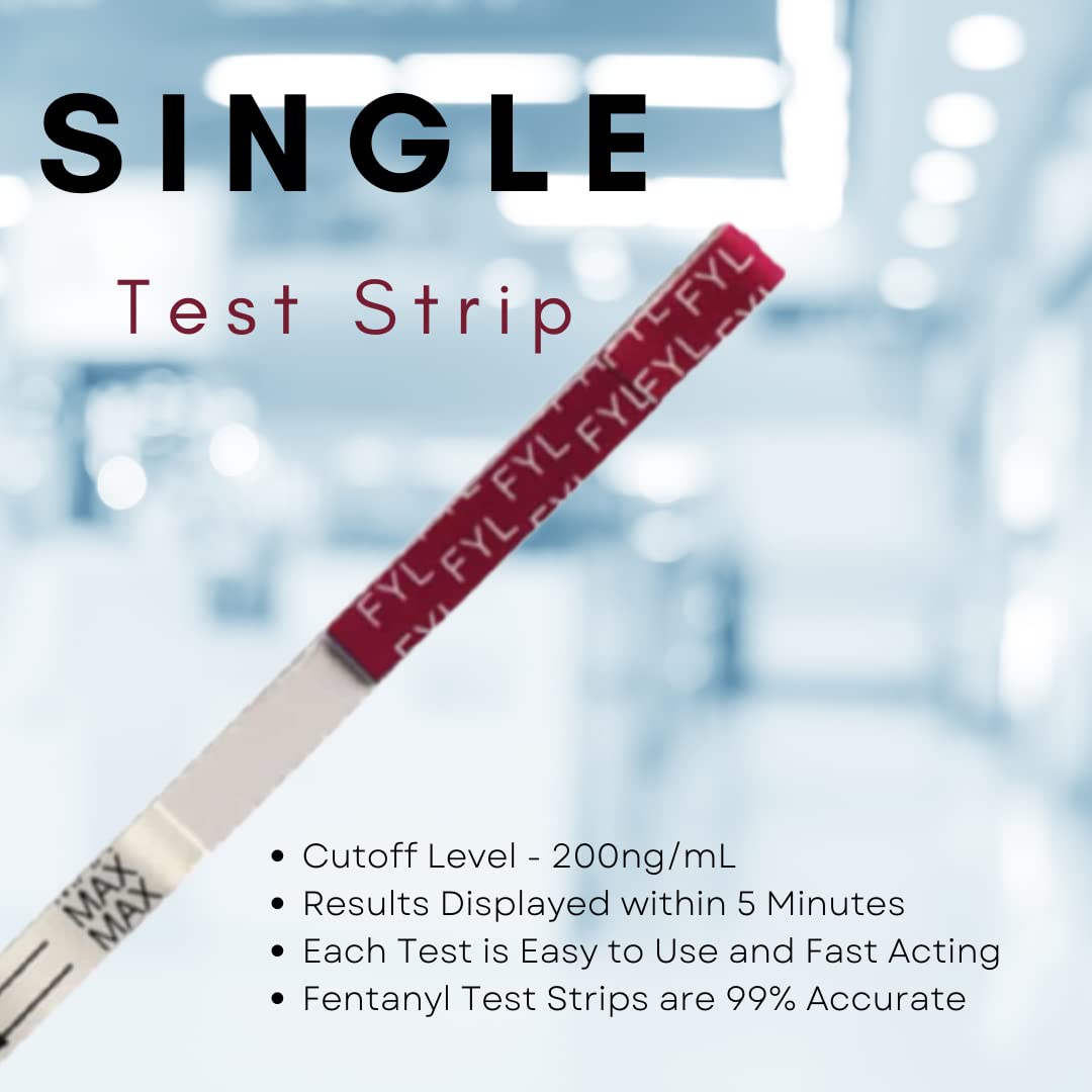 [Single Test Strip] Fentanyl Strips for Rapid Detection, Urinary Drug Testing, One-Step Quick Results, Easy-Read Urine Drug Test Strips, Synthetic Opioid Detection Drug Testing Strip