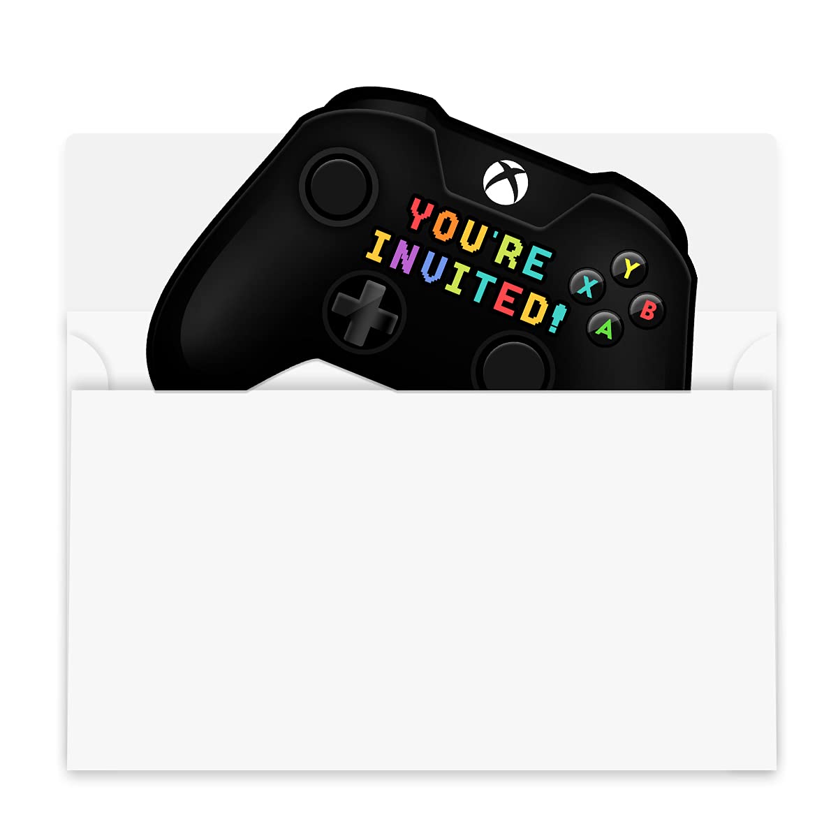 Simimi art 30 Video Game Birthday Party Invitations with Envelopes - Video Game invitation card - ​Fill-in Invitations