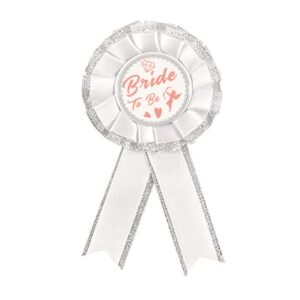 SWYOUN Bride to Be Sash Groom to Be Sash Bachelorette Party Supplies Bride to Be and Groom to Be Rosette Badge Bridal Shower Decorations