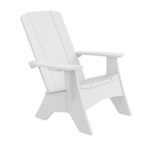 ledge lounger - mainstay ultimate adirondack - resin adirondack patio chairs - uv stable & weather resistant - all weather outdoor furniture - for use on sundeck, patio, & waterfront - white