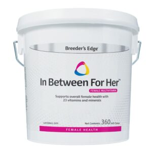 revival animal health breeder's edge in between for her, female multivitamin for cat/small dog- 360 ct