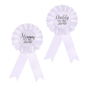 happyland baby shower decorations tinplate badge mommy to be and daddy to be baby shower gender reveal