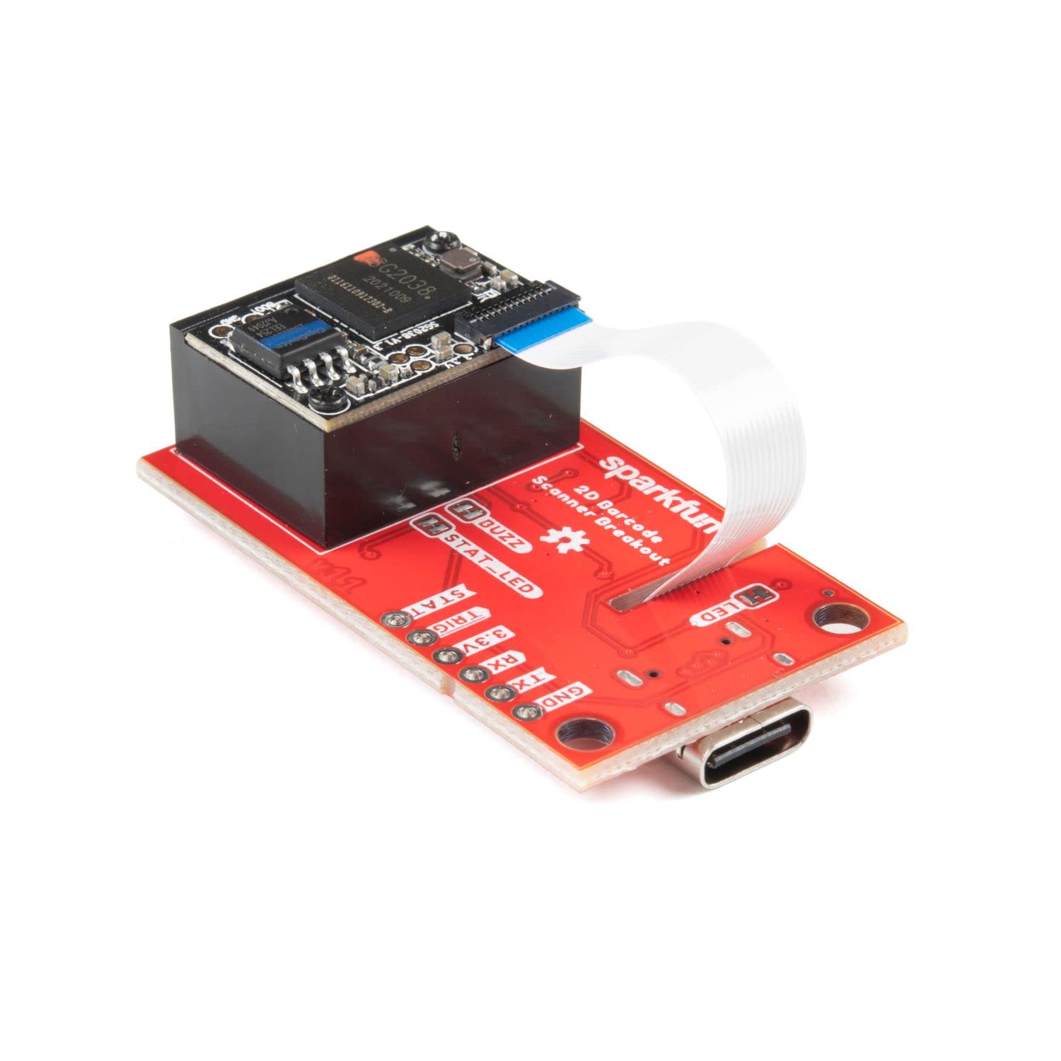 SparkFun 2D Barcode Scanner Breakout-Read 20 Different Barcode symbologies (Both 1D & 2D)- On-Board Image Processing-Decode UPC Codes to QR Codes-Features 2 LEDs Illumination & Aiming