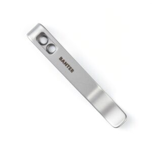 civivi stainless steel pocket clip baby banter knife, no screws included ca-07b (plain)