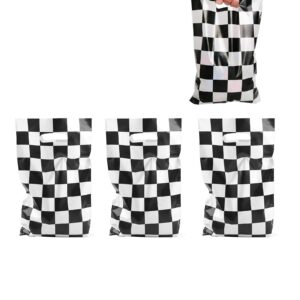 lyt 30 pcs black and white checkered racecar gift bags birthday party supplies for kids race car theme party gift bags