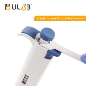 ULAB Single Channel Pipettor, Adjustable Volume Micro Pipettes, Vol.Range.2-10ml, ULH1023