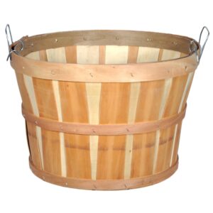 texas basket 141 14 inch x 9.5 inch half bushel basket, brown