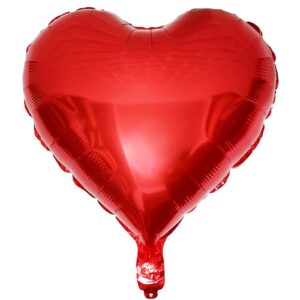 10pcs red foil heart shaped balloons 18 inch heart mylar balloons for baby shower wedding valentine decorations love balloons party decorations