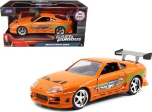 diecast jada fast & furious brian's toyota supra [orange] 1:32 scale