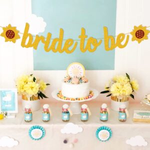 Sunflower Bridal Shower Decorations Bride-to-be Banner for Wedding Engagement Bachelorette Hen Party Supplies Glitter Décor