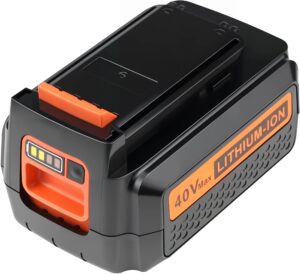 powerost 40v max lithium battery: replacement for black and decker 40 volt lbx2040 lbxr2036 lbxr36 lbx1540 lbx2540 compatible with 36v li ion charger