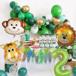 LEBERY Jungle Safari Party Bags 30pcs, Wild One Gift Bag, Jungle Safari Party Favors, Plastic Goodies Candy Treat Snack Bag for Kids Jungle Safari Animal Wild One Birthday Baby Shower Party Supplies