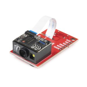 sparkfun 2d barcode scanner breakout-read 20 different barcode symbologies (both 1d & 2d)- on-board image processing-decode upc codes to qr codes-features 2 leds illumination & aiming