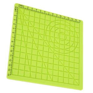 YILUFA 3D Printing Silicone Mat Template Pad Copy Board + 2Pcs Finger Cover Drawing Tools Green Type A,Material Silicone,170 X 170mm / 6.7 X 6.7in,