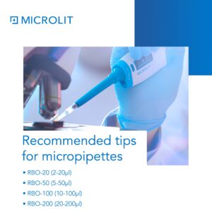 MICROLIT - Micropipette Pipette Tips, Low-Retention and Clean-Release Hydrophobic Transfer Pipettes, Universal Fit Nonpyrogenic 200 ul Plastic Pipette Tips, 960-Count, 1 Pack of 10 Racks