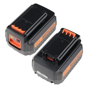 powerost lbx2040 40v lithium battery: replacement for black and decker 40 volt max lbxr2036 lbxr36 lbx1540 lbx2540 compatible with 36v charger 2 pack