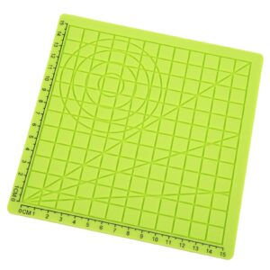 yilufa 3d printing silicone mat template pad copy board + 2pcs finger cover drawing tools green type a,material silicone,170 x 170mm / 6.7 x 6.7in,