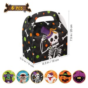 Halloween Boxes for Treats 24pcs Halloween Goodies Boxes Cardboard Cookie Candy Containers for Party Favors Classroom Home Office