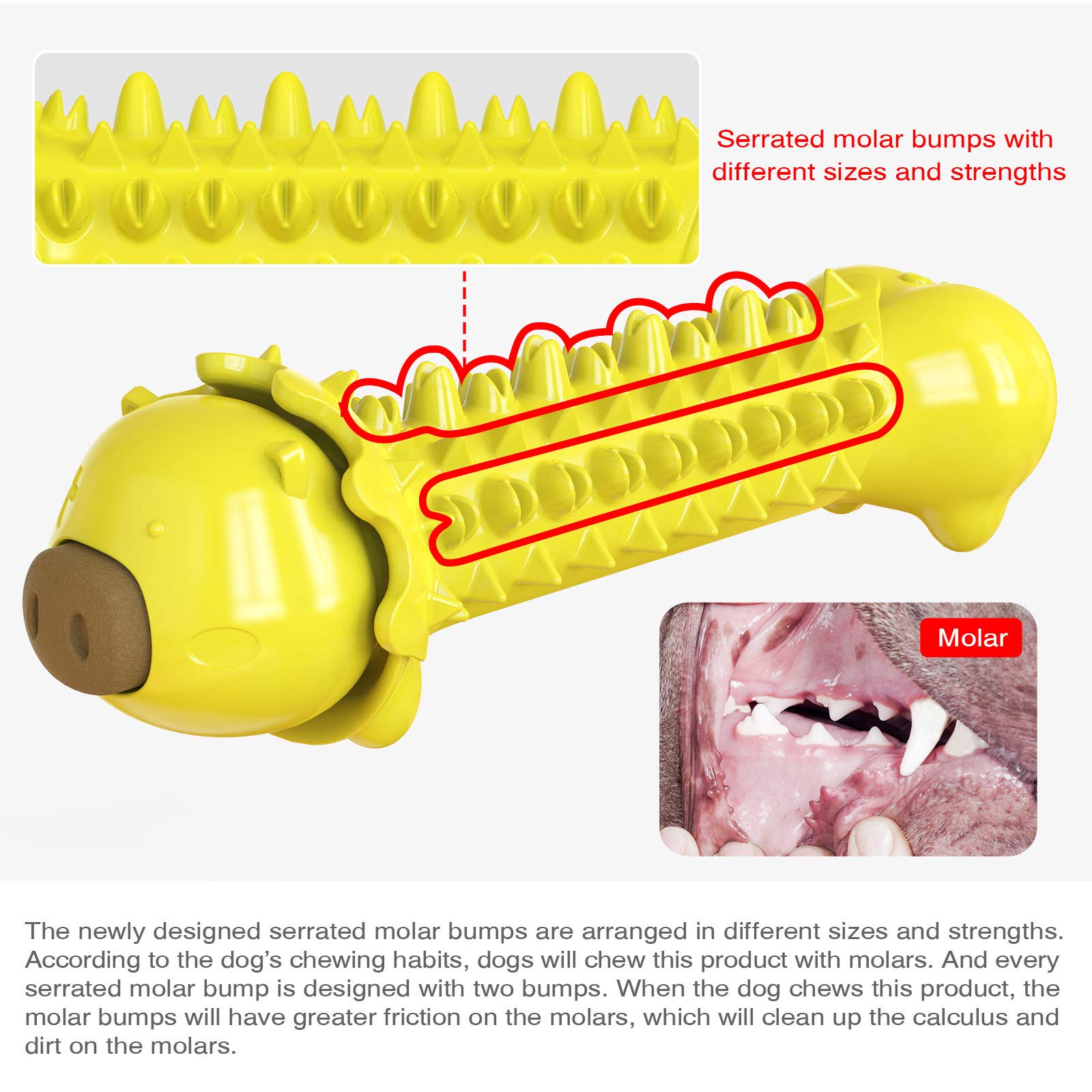 Pet Dog Chew Toys Multifunctional Chewer Training Tooth Cleaning Pet Molar Toy Puppy Dental Care for Dog Pet Accessories-B