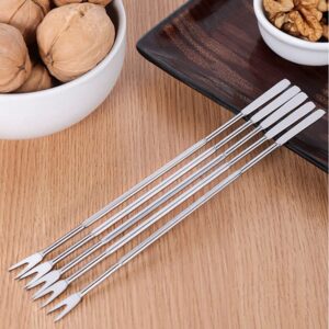 12Pcs Stainless Steel Lobster Crab Seafood Pick Forks and Scoop Nut Forks Seafood Picker Fork Kitchen Tools, Silver