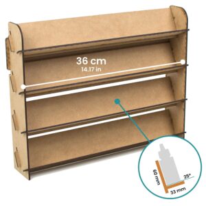 PROSCALE Paint Rack for model paints. Hobby craft Citadel Vallejo Tamiya Army wall paint rack stand paint holder organiser Miniature warhammer paint storage Model painting station (Universal)