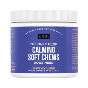 natural rapport dog calming treats - the only calming soft chews that dogs need - 120ct chews that contain chamomile to alleviate stress