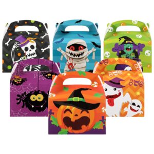 halloween boxes for treats 24pcs halloween goodies boxes cardboard cookie candy containers for party favors classroom home office