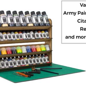 PROSCALE Paint Rack for model paints. Hobby craft Citadel Vallejo Tamiya Army wall paint rack stand paint holder organiser Miniature warhammer paint storage Model painting station (Universal)