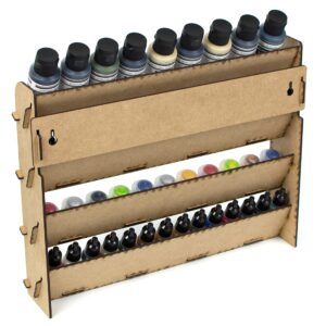 PROSCALE Paint Rack for model paints. Hobby craft Citadel Vallejo Tamiya Army wall paint rack stand paint holder organiser Miniature warhammer paint storage Model painting station (Universal)