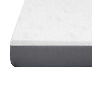 Olee Sleep 10 Inch Ventilated Gel Infused Memory Foam Mattress, CertiPUR-US® Certified, Gray, Twin